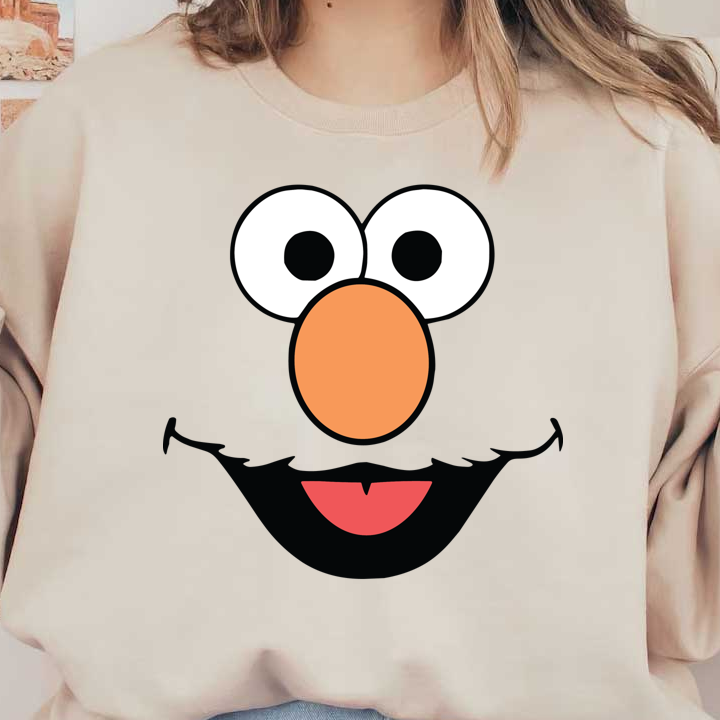 Fun Cartoon Face with DTF Transfers - Large Eyes & Playful Smile | MakeDTF