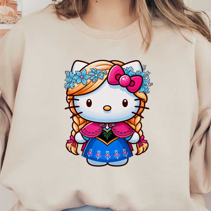 Cute Hello Kitty in Folk Costumewith DTF Transfers & Prints | MakeDTF