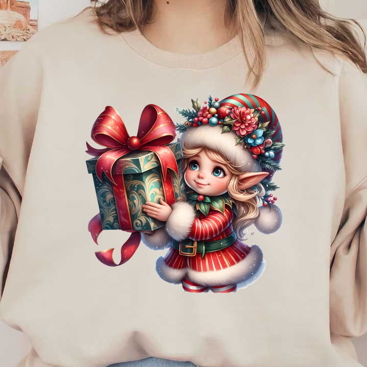 Cheerful Elf with DTF Transfers Festive Gift Wrapping | MakeDTF
