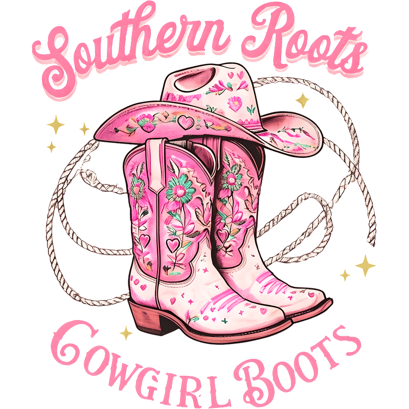 A vibrant collection of Western-themed graphics—celebrating cowgirl ...