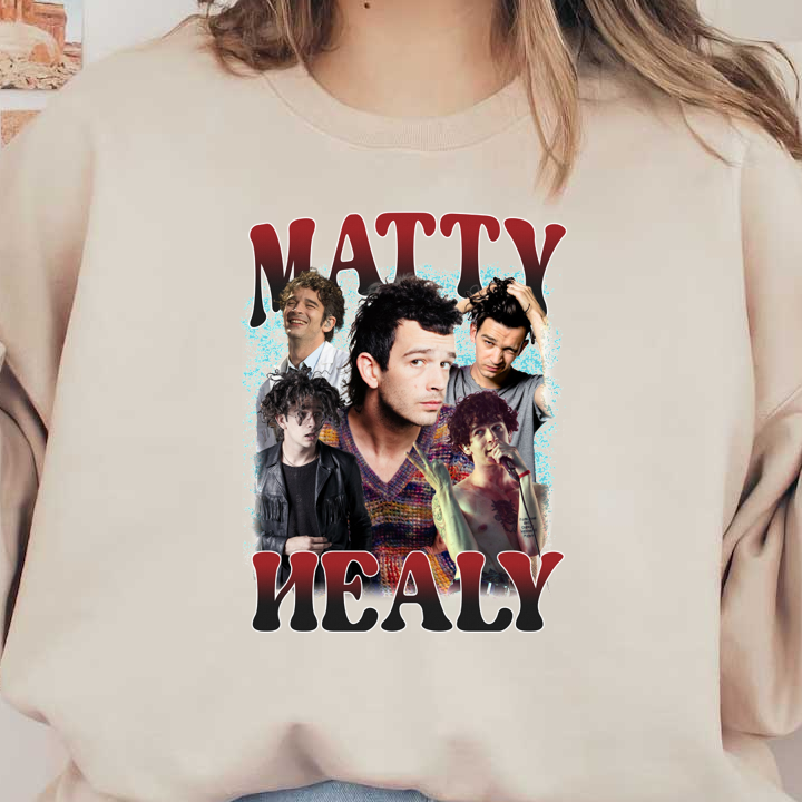 Vibrant Matty Healy Collage DTF Transfers | Bold Typography DTF Prints ...